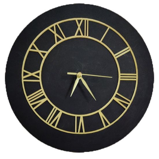 Arteria. Golden Acrylic Ring-32 for Clock- With 12" MDF Clock Base