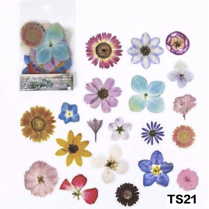Arteria. Transparent Sticker Cutouts- Flowers