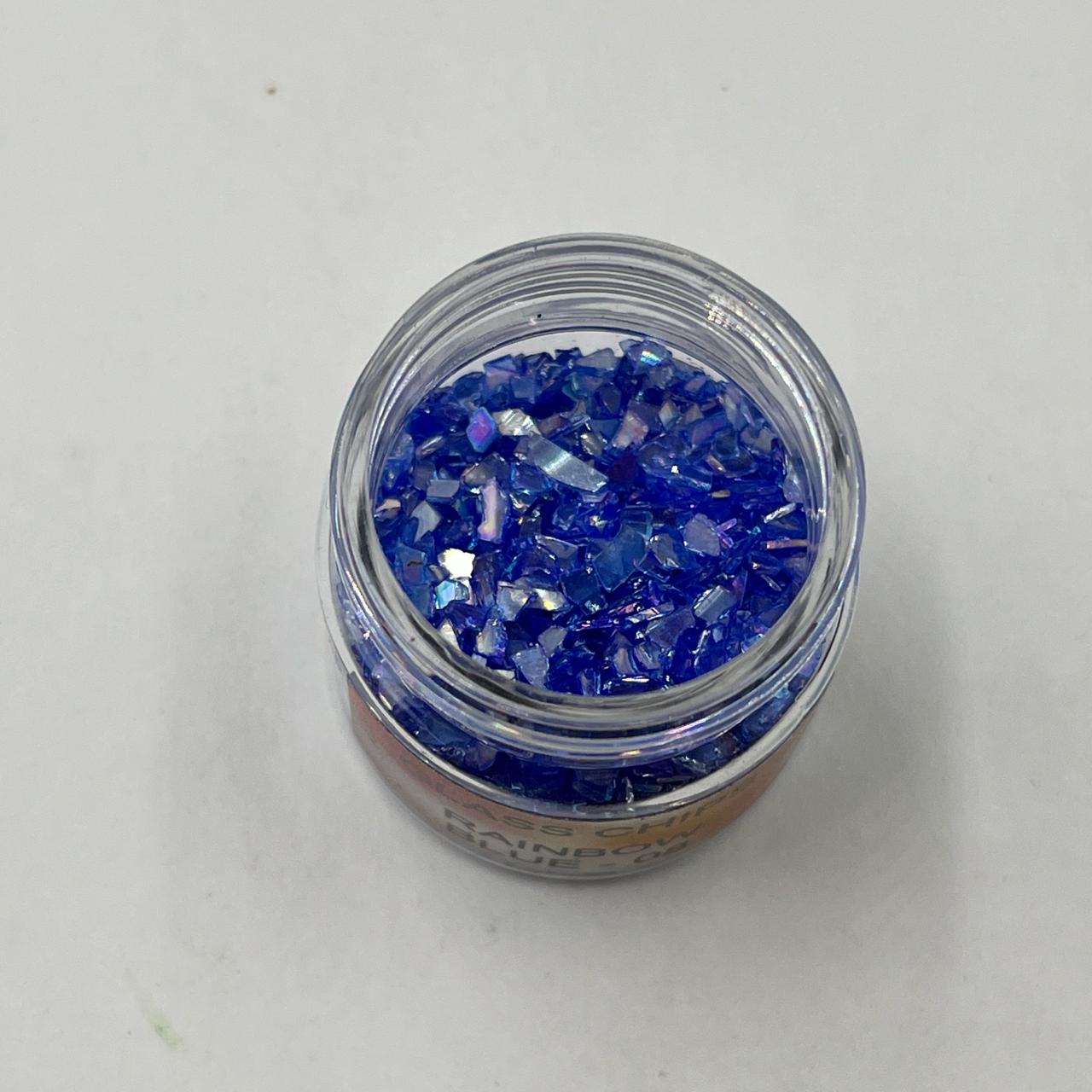 Arteria. Rainbow glass chips - Blue