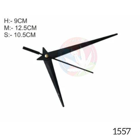 Arteria. Plain Clock Hands- Clock Needles - Small- Black